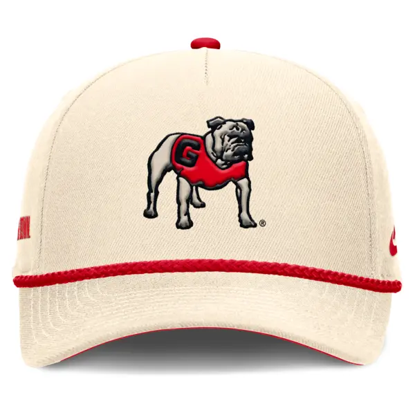 Nike Georgia Legacy Vintage Rope Rise College Adjustable Hat - White