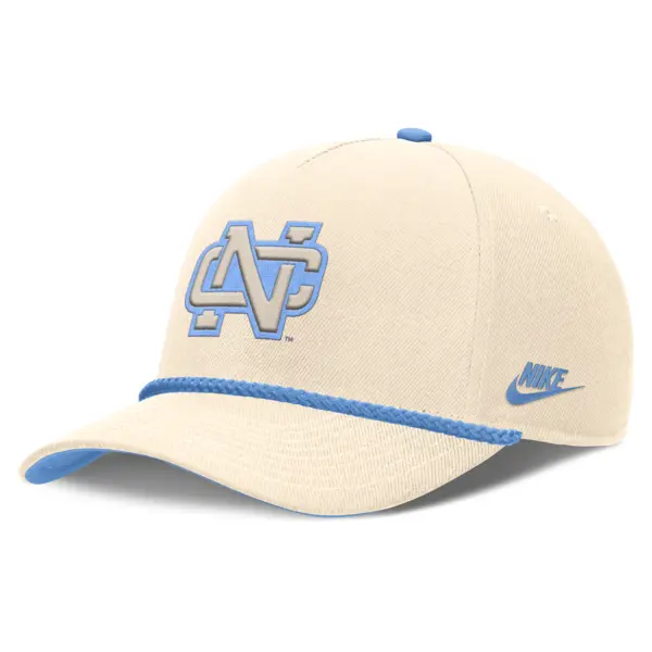 Nike North Carolina Legacy Vintage Rope Rise College Adjustable Cap - White