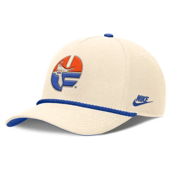 Nike Florida Legacy Vintage Rope Rise College Adjustable Hat - White