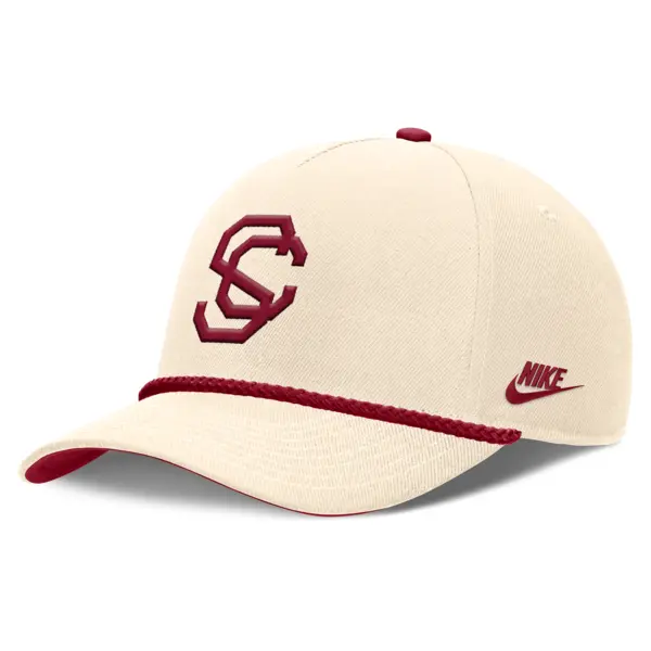 Nike Usc Legacy Vintage Rope Rise College Adjustable Hat - White