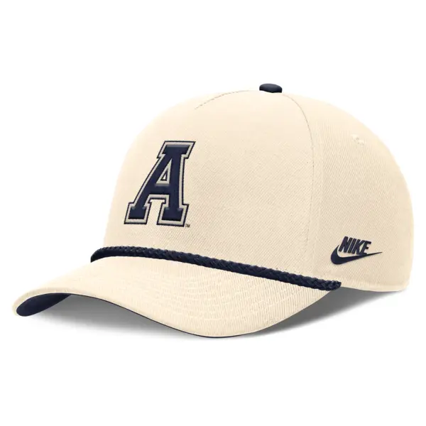 Nike Auburn Legacy Vintage Rope Rise College Adjustable Hat - White