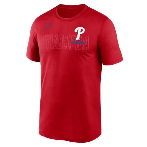 Nike Philadelphia Phillies Knockout Team Legend Dri-fit Mlb T-shirt - Red