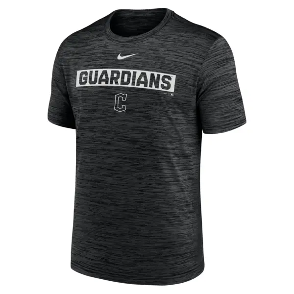 Nike Cleveland Guardians Velocity Dri-fit Mlb T-shirt - Black