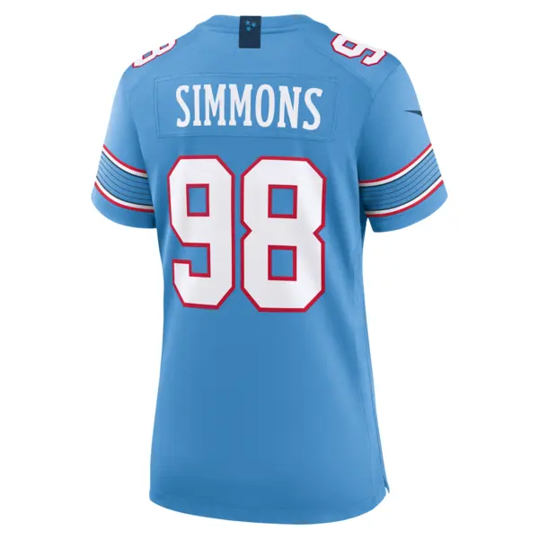 Nike Jeffery Simmons Tennessee Titans Nfl Game Jersey - Blue