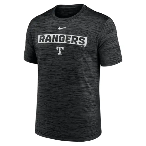 Nike Texas Rangers Velocity Dri-fit Mlb T-shirt - Black