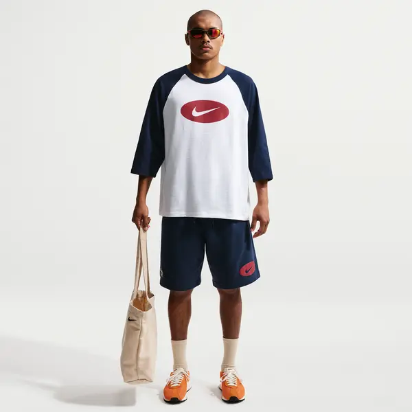 Nike Club 3/4-sleeve Raglan Top