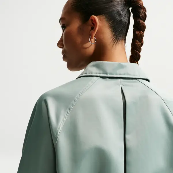 Nike Sportswear Oversized Satin Coaches Jacket - Green
