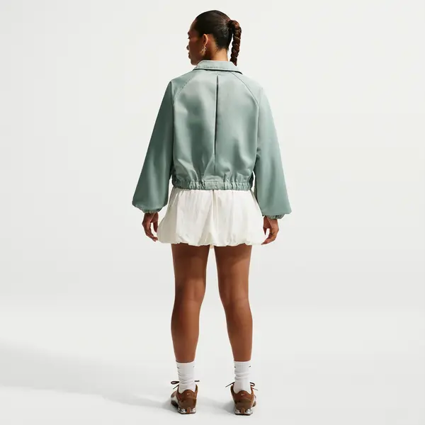 Nike Sportswear Oversized Satin Coaches Jacket - Green
