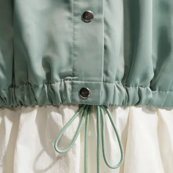 Nike Sportswear Oversized Satin Coaches Jacket - Green