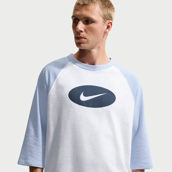 Nike Club 3/4-sleeve Raglan Top - Blue