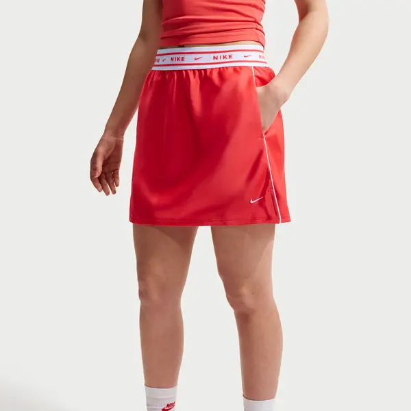 Nike Satin Skirt With Jacquard Waistband