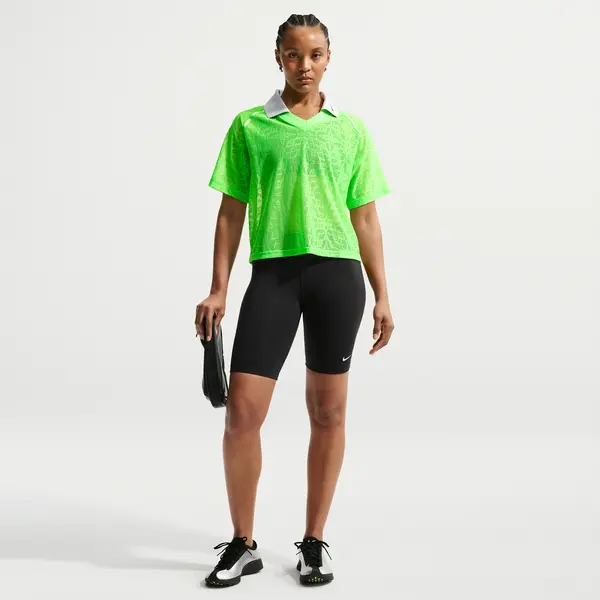 Nike Sportswear Loose Lace Polo Jersey Top