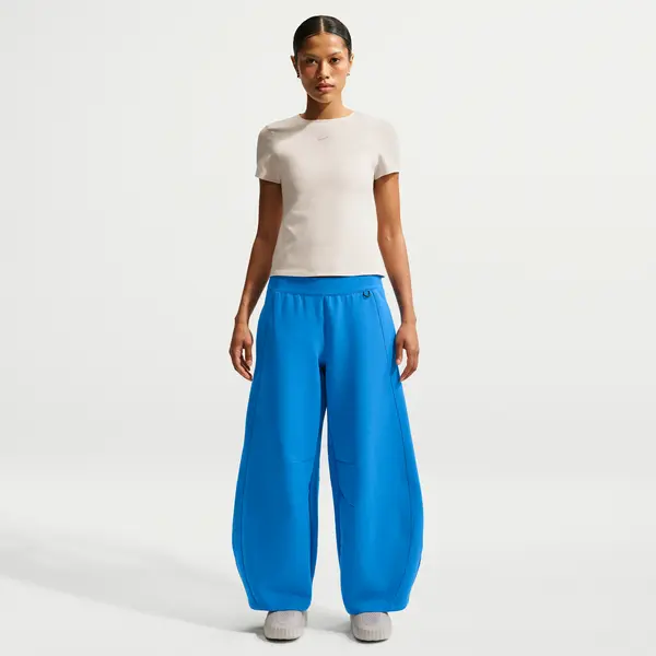 Nike 24.7 Impossiblysoft High-waisted Wide-leg Pants - Blue