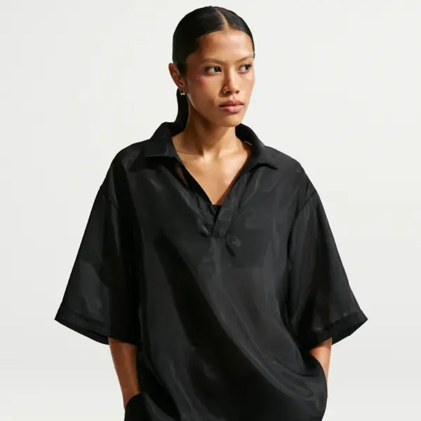 Nike Sportswear Oversized Sheer Top - Black