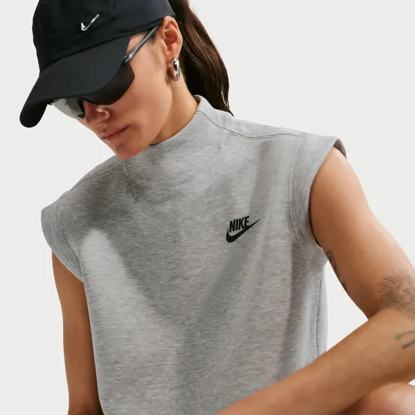 Nike Tech Fleece Short-sleeve Top - Grey