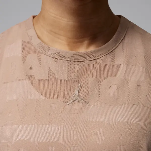 JORDAN Flight Open Knit Top - Brown