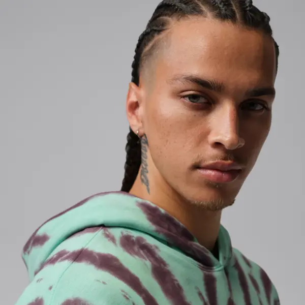JORDAN Brooklyn Fleece Tie-dye Pullover Hoodie - Green