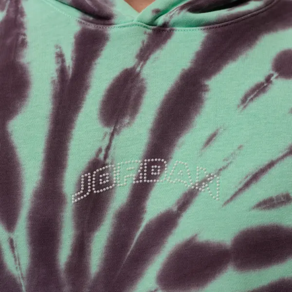 JORDAN Brooklyn Fleece Tie-dye Pullover Hoodie - Green