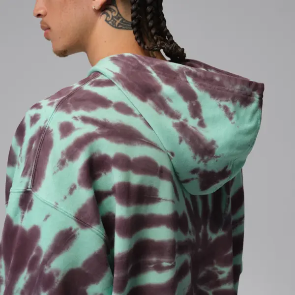 JORDAN Brooklyn Fleece Tie-dye Pullover Hoodie - Green