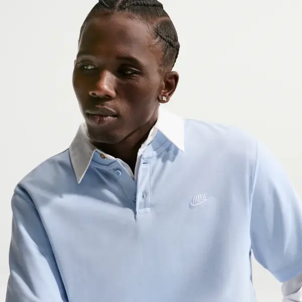 Nike Club Short-sleeve Henley - Blue