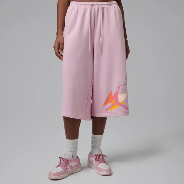 JORDAN Brooklyn Fleece French Terry Big Shorts - Pink