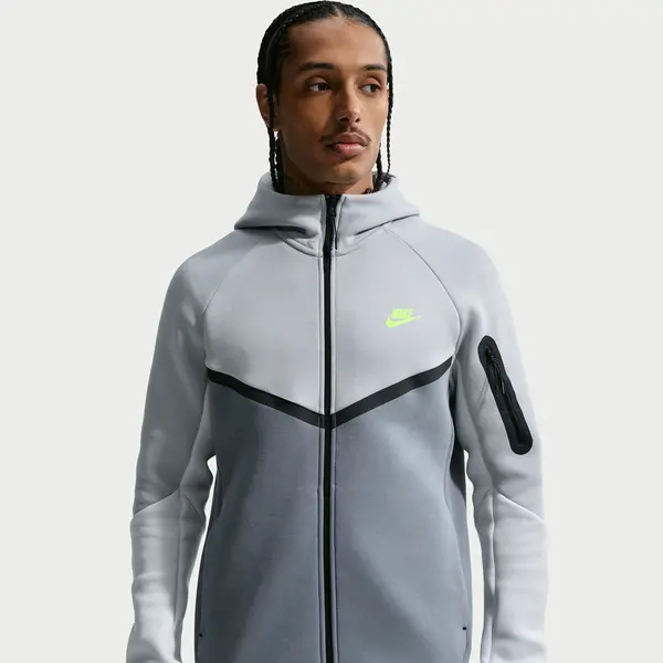 Nike Tech Fleece Windrunner Full-zip Jacket - Grey