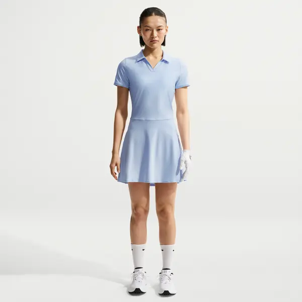Nike Victory Dri-fit Golf Polo Dress - Blue