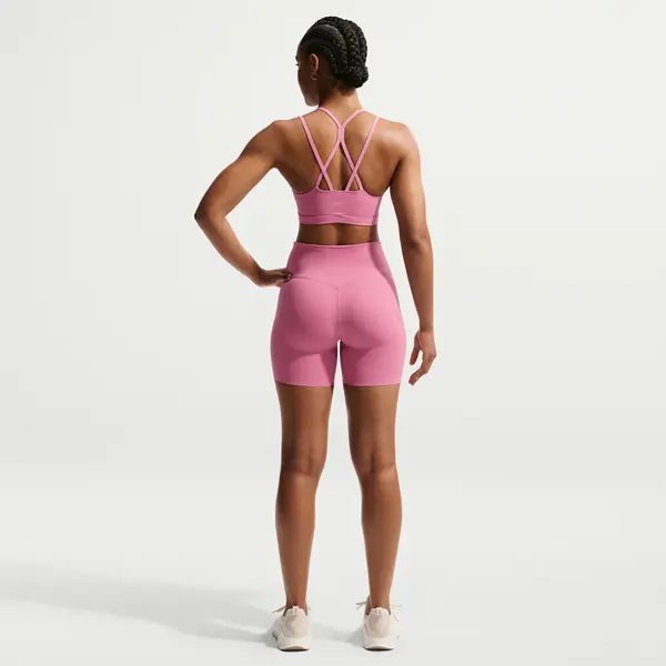 Nike Zenvy High-waisted 5" Biker Shorts - Pink