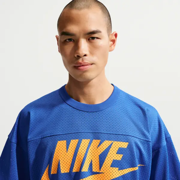 Nike Mesh Football Jersey Skate Top - Blue
