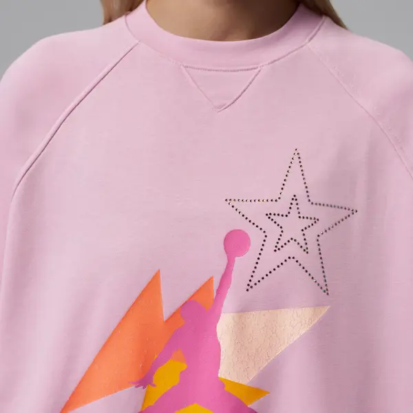 JORDAN Brooklyn Fleece French Terry Short-sleeve T-shirt - Pink