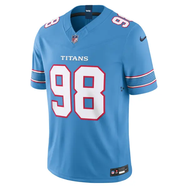 Nike Jeffery Simmons Tennessee Titans Dri-fit Nfl Limited Jersey - Blue
