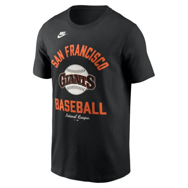 Nike San Francisco Giants Cooperstown Mlb T-shirt - Black