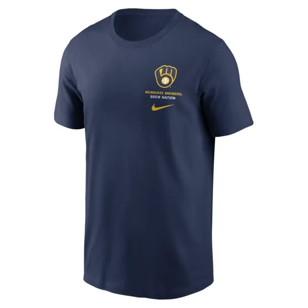 Nike Milwaukee Brewers 2-hit Mlb T-shirt - Blue