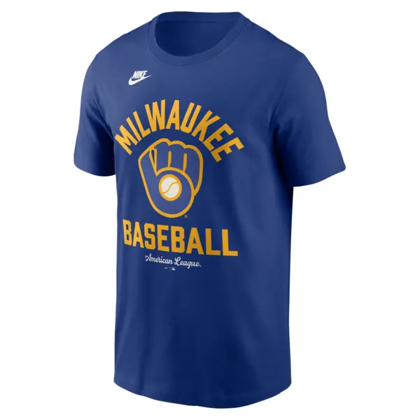 Nike Milwaukee Brewers Cooperstown Mlb T-shirt - Blue