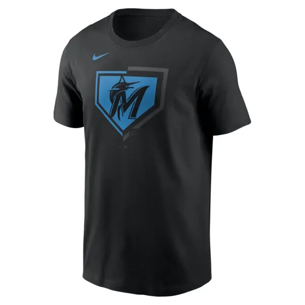 Nike Miami Marlins Icon Mlb T-shirt - Black