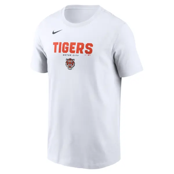 Nike Detroit Tigers Bold Team Name Mlb T-shirt - White
