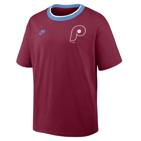Nike Philadelphia Phillies Cooperstown Ringer Mlb T-shirt - Red