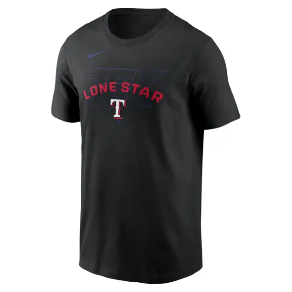 Nike Texas Rangers Fashion Mlb T-shirt - Black