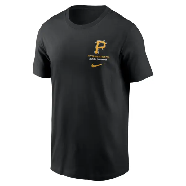 Nike Pittsburgh Pirates 2-hit Mlb T-shirt - Black