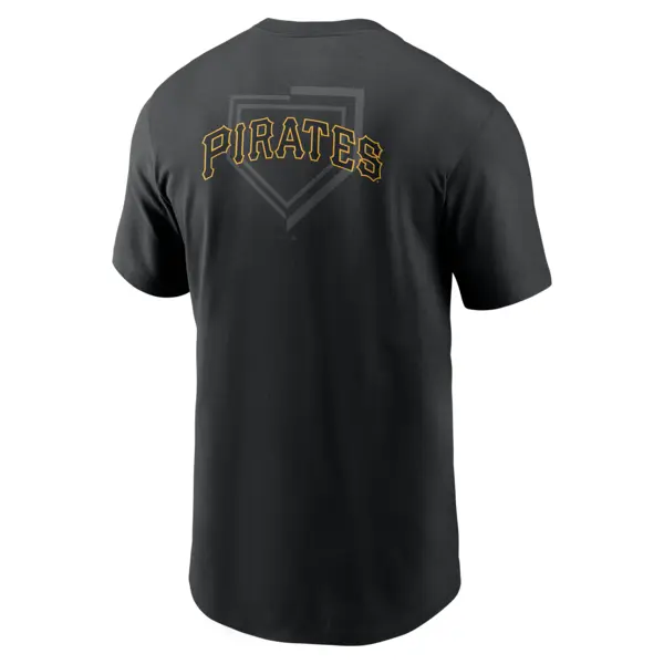 Nike Pittsburgh Pirates 2-hit Mlb T-shirt - Black