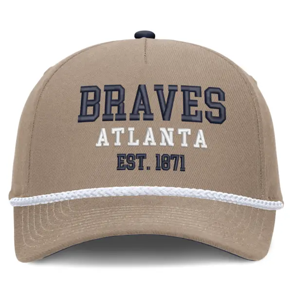 Nike Atlanta Braves Rise Mlb Adjustable Hat - Brown