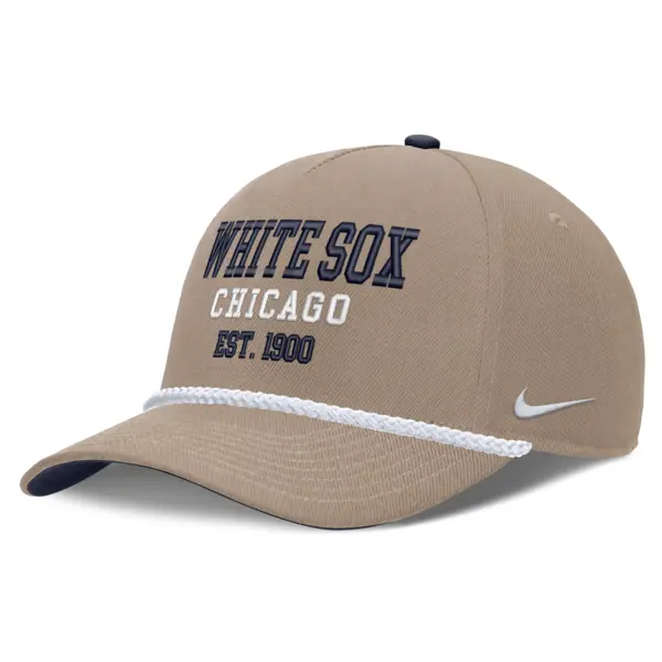 Nike Chicago White Sox Rise Mlb Adjustable Cap - Brown
