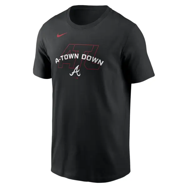 Nike Atlanta Braves Fashion Mlb T-shirt - Black