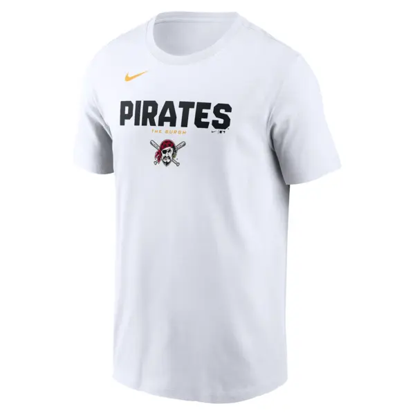 Nike Pittsburgh Pirates Bold Team Name Mlb T-shirt - White