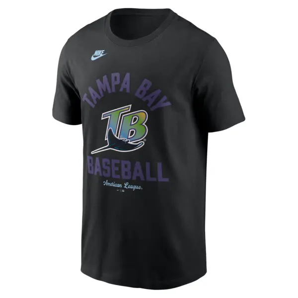 Nike Tampa Bay Rays Cooperstown Mlb T-shirt - Black