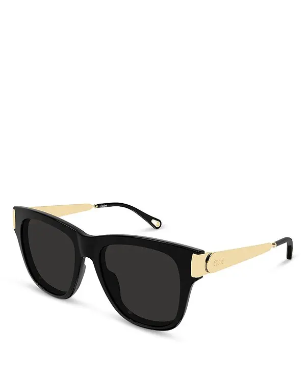 Chloé Cat Eye Sunglasses, 54mm - Black/grey