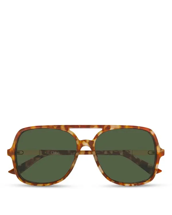 Chloé Pilot Sunglasses, 57mm