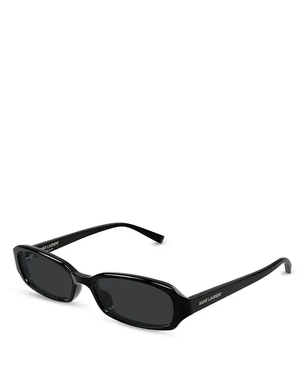 Saint Laurent Round Frame Sunglasses, 52mm - Black