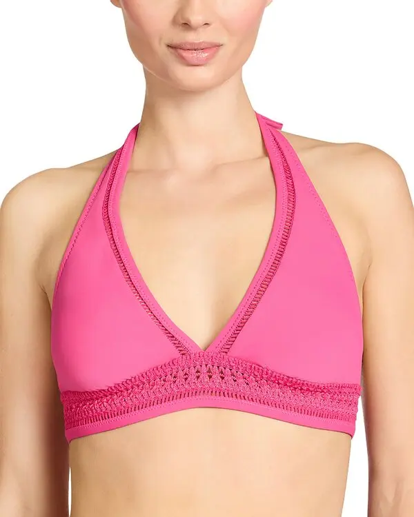 Robin Piccone Isabelle Halter Bikini Top - Strawberry