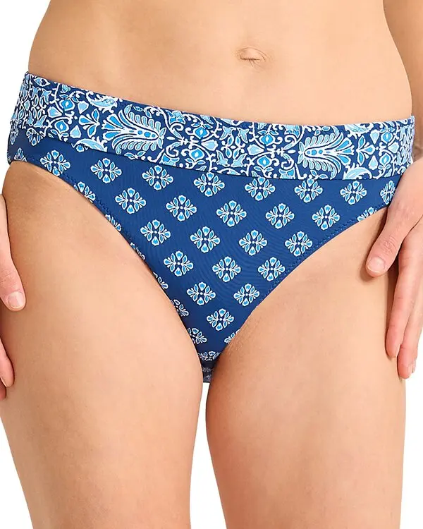 Tommy Bahama Noble Pineapple Reversible Bikini Bottom - Indigo Tide